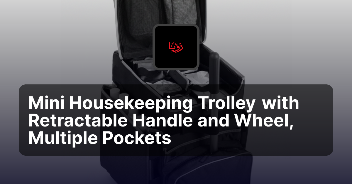 Mini Housekeeping Trolley with Retractable Handle and Wheel, Multiple ...